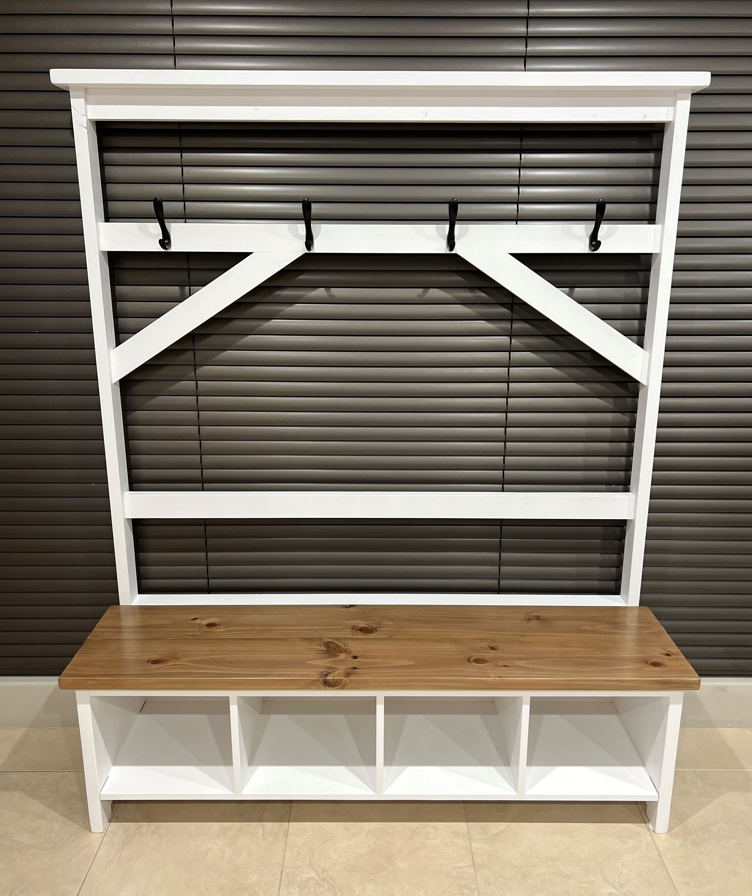 Bushwick Mudroom Bench | Minimalist Design with Under-Bench Storage ...